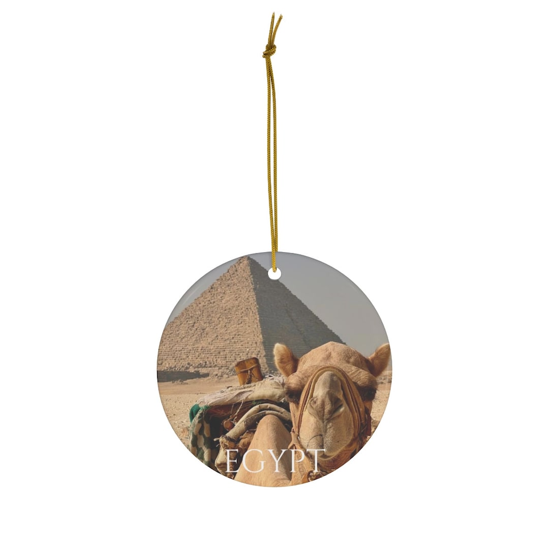 Pyramids of Giza, Egypt Ornament; Egypt Ornament; Cairo Ornament; Egypt ...