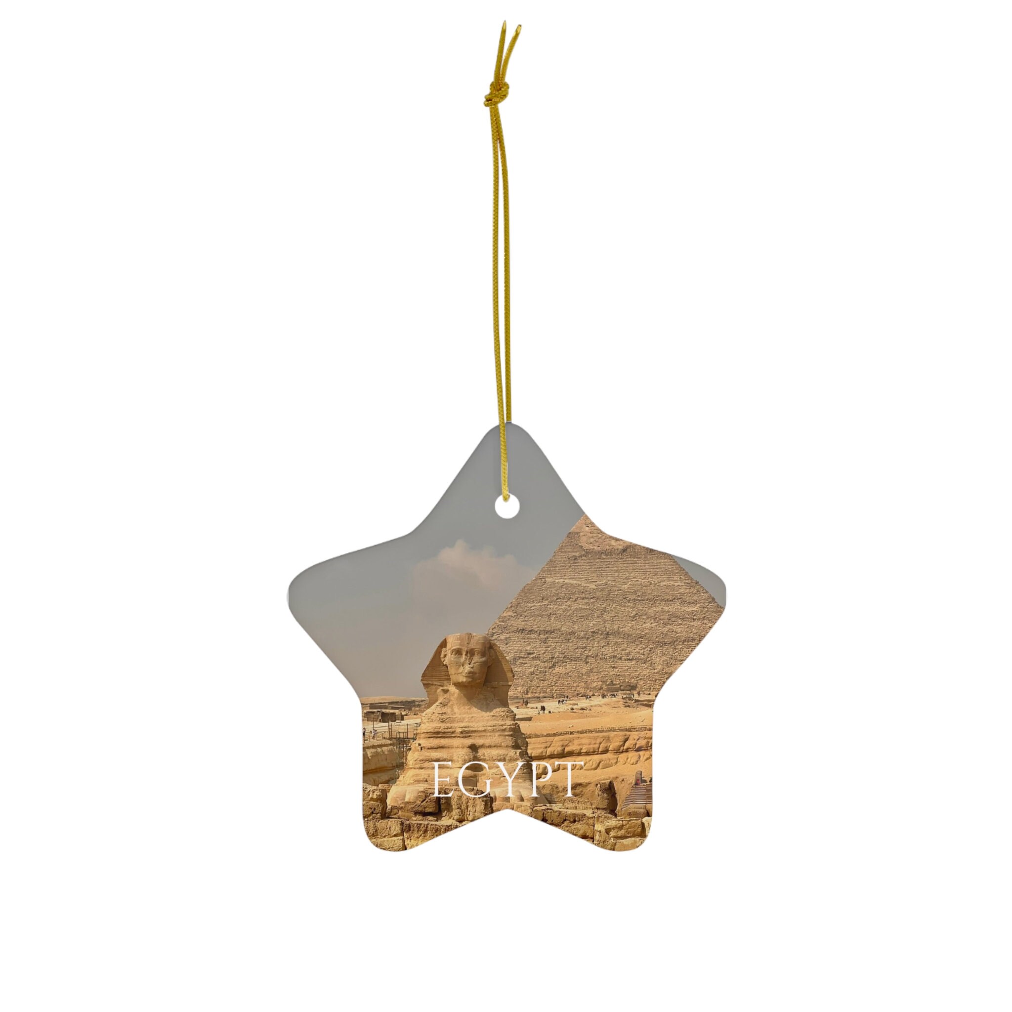 Great Pyramids of Egypt & Great Sphinx of Giza Christmas Ornament 4 ...