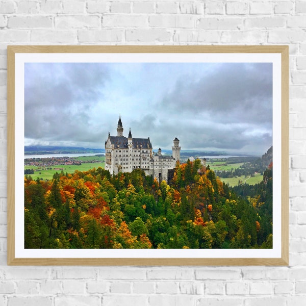 Neuschwanstein Castle Travel Poster - Etsy