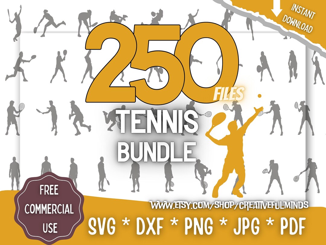 Tennis SVG Bundle | for Cricut, CNC, Laser, Etc | Creative Projects ...