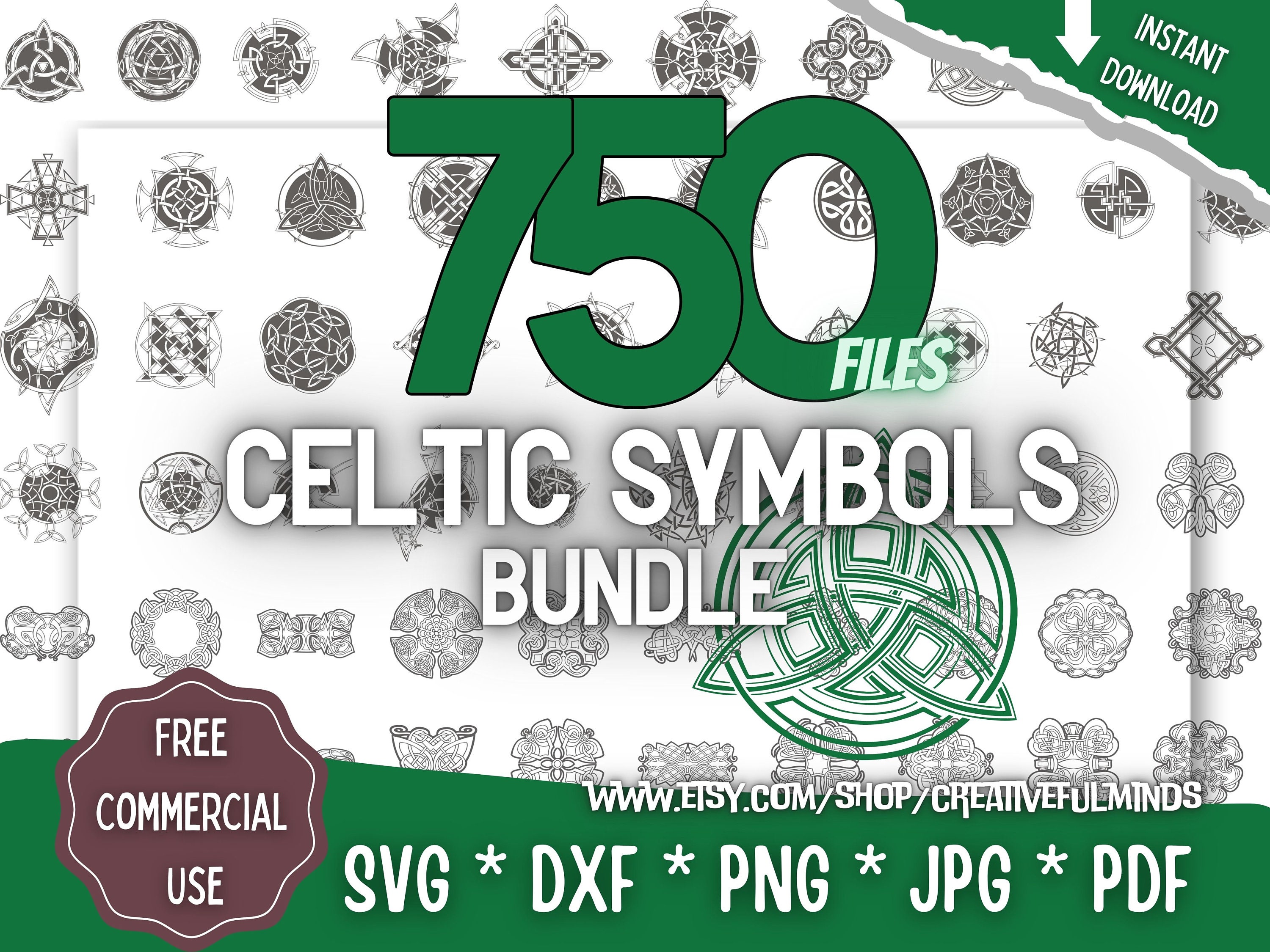 Celtic Symbols SVG Bundle for Cricut CNC Laser Etc - Etsy