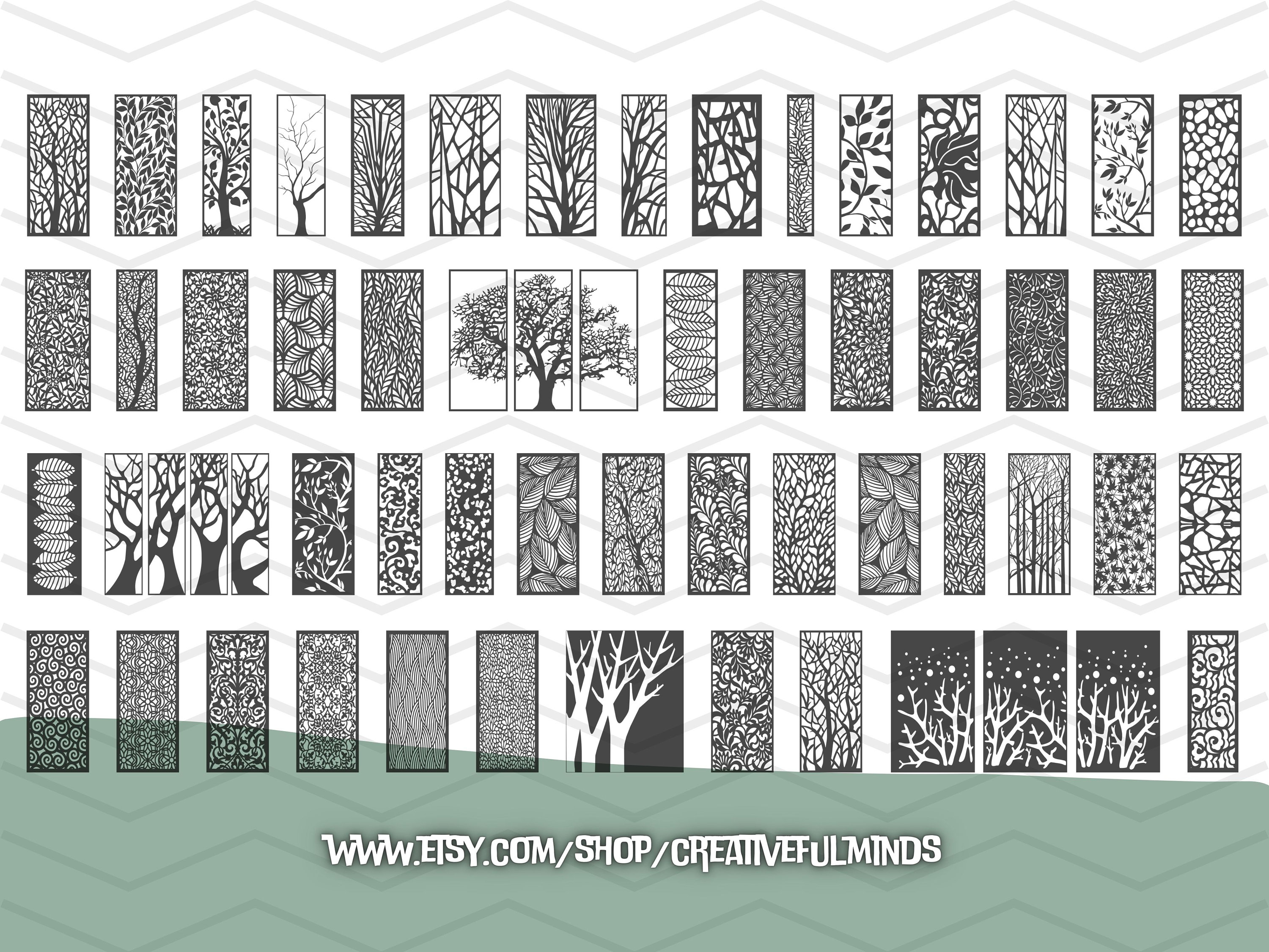 Tree Panels SVG Bundle for Cricut CNC Laser Etc - Etsy Australia