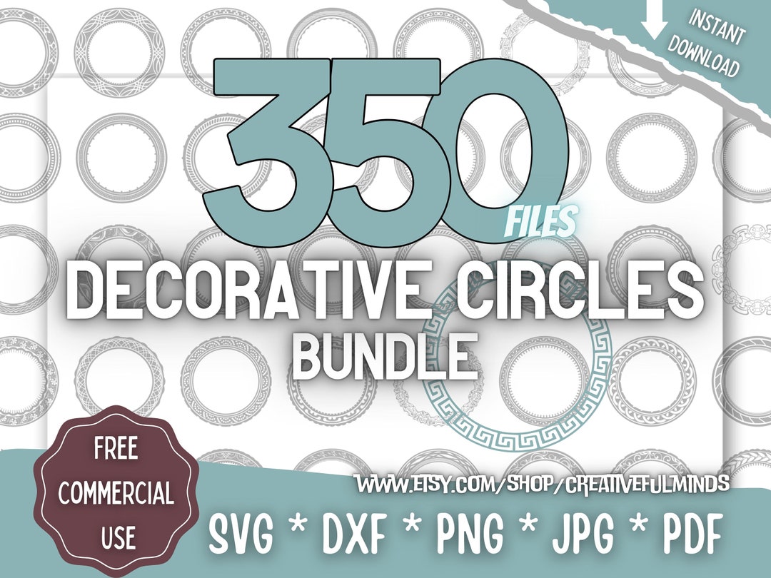 Decorative Circles SVG Bundle | for Cricut, CNC, Laser, Etc | Creative ...