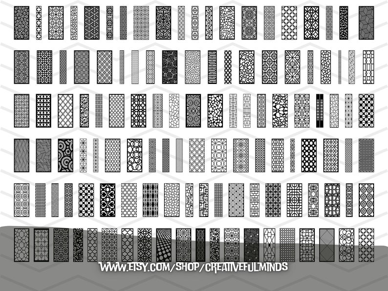 Geometric Panels SVG Bundle for Cricut CNC Laser Etc - Etsy