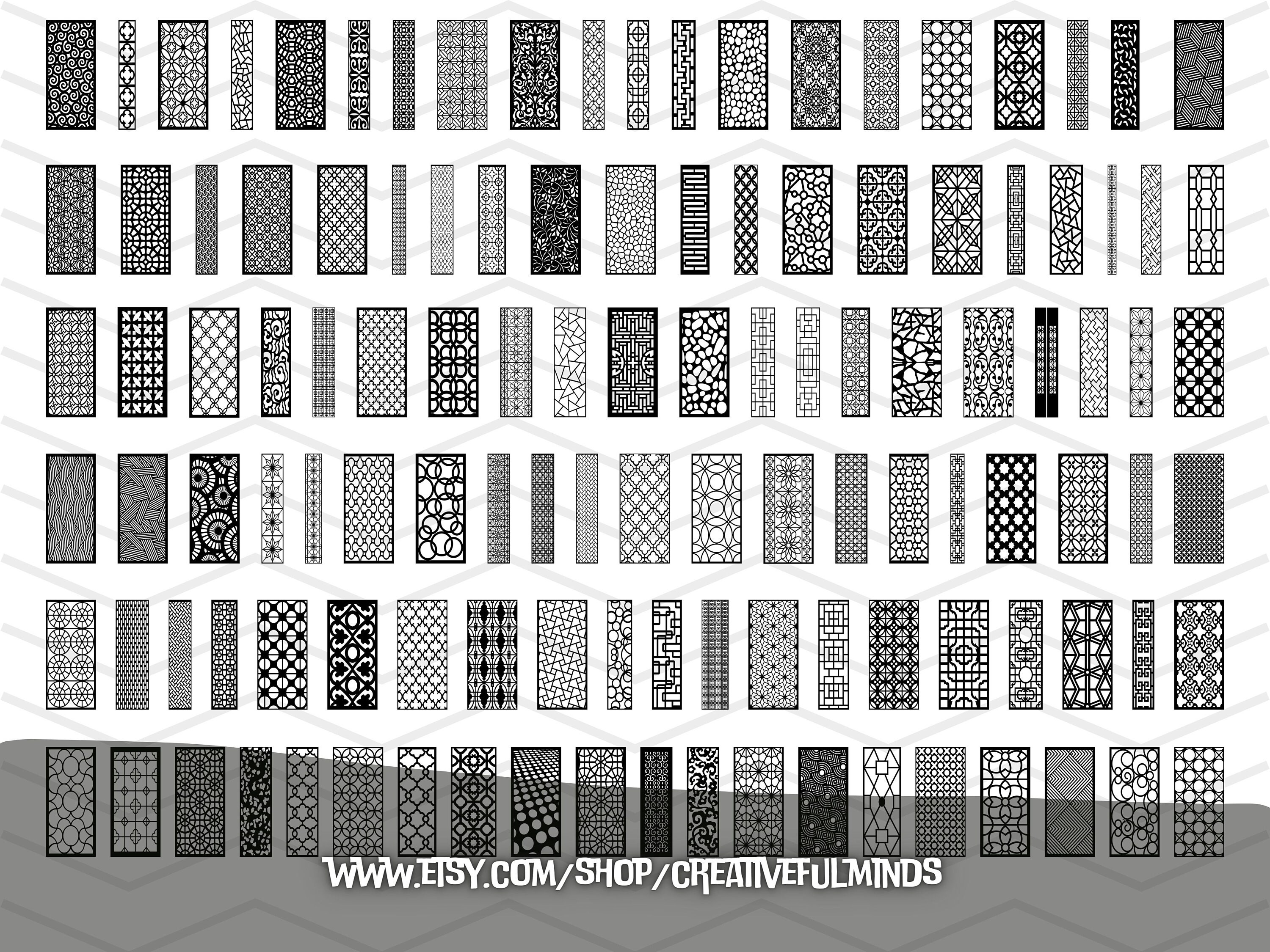 Geometric Panels SVG Bundle for Cricut CNC Laser Etc - Etsy UK