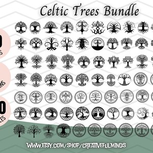 Celtic Trees SVG Bundle | Life Tree SVG | for Cricut, CNC, Laser, Etc ...