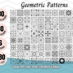 Geometric Designs Mega Bundle SVG | Geometric Patterns, Designs, Panels ...