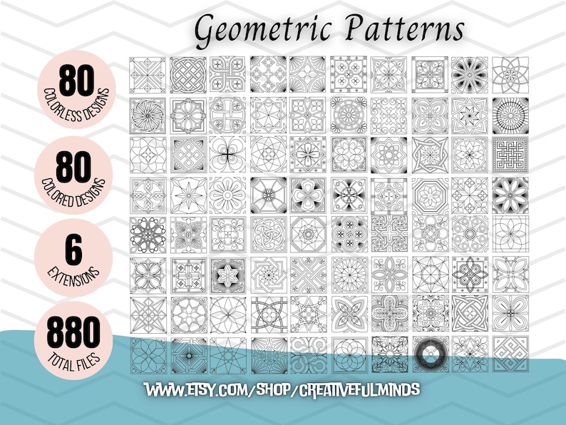 Geometric Designs Mega Bundle SVG | Geometric Patterns, Designs, Panels ...