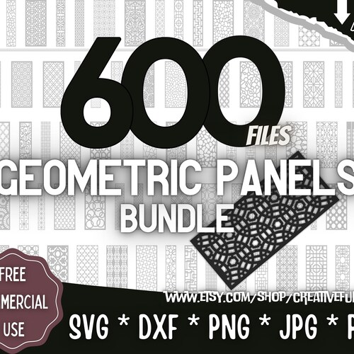 Geometric Panels SVG Bundle for Cricut CNC Laser Etc - Etsy