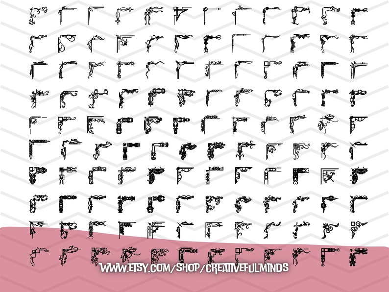 Decorative Corners SVG Bundle for Cricut CNC Laser Etc - Etsy
