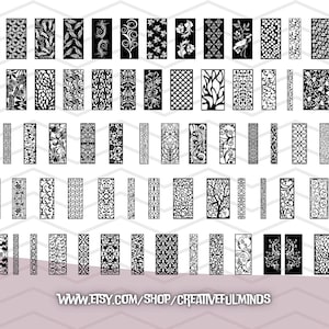 Floral Panels SVG Bundle | for CNC, Laser, Printing, Etc | Creative ...