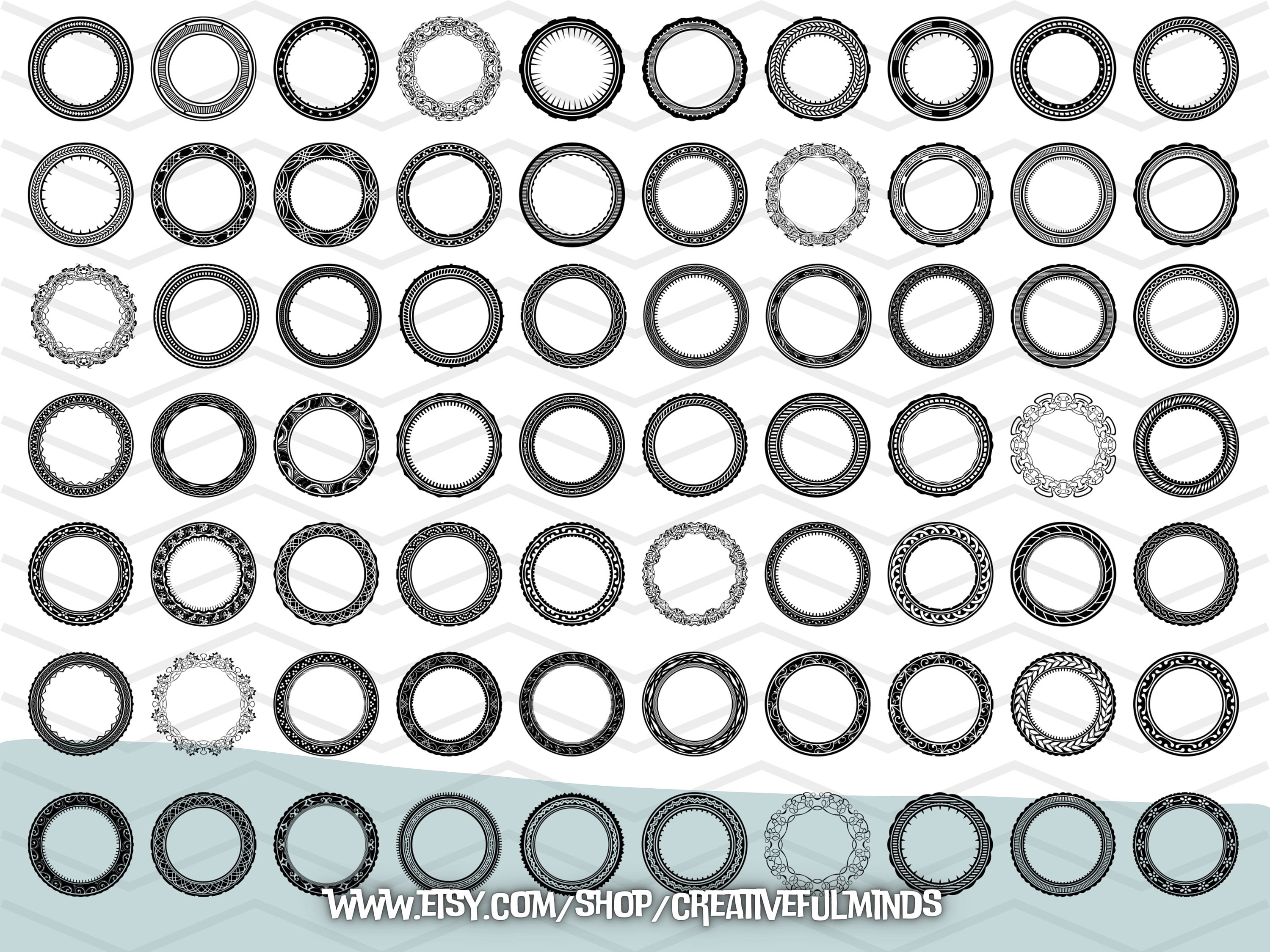 Decorative Circles SVG Bundle | for Cricut, CNC, Laser, Etc | Creative ...