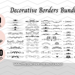 Decorative Borders SVG Bundle | for Cricut, CNC, Laser, Etc | Creative ...