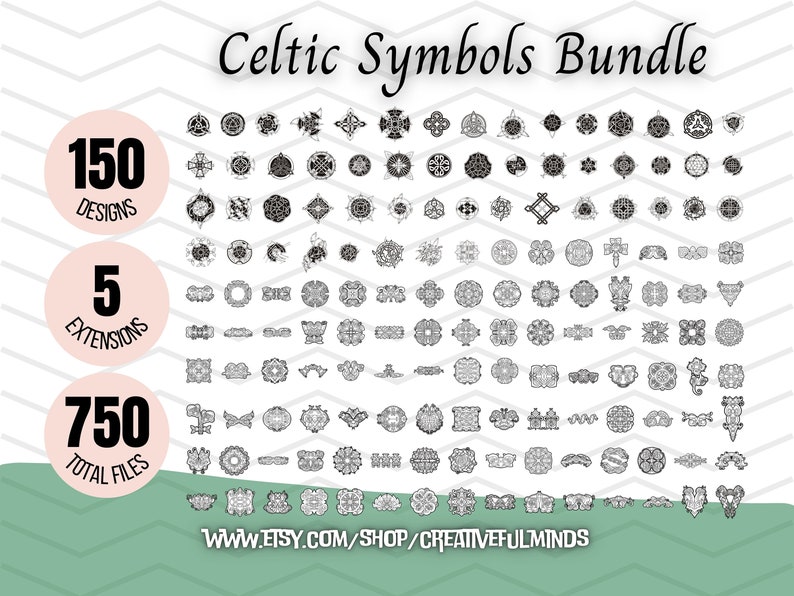 Celtic Symbols SVG Bundle | for Cricut, CNC, Laser, Etc | Creative ...