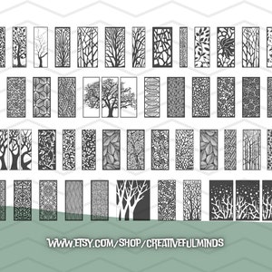 Tree Panels SVG Bundle for Cricut CNC Laser Etc - Etsy Australia