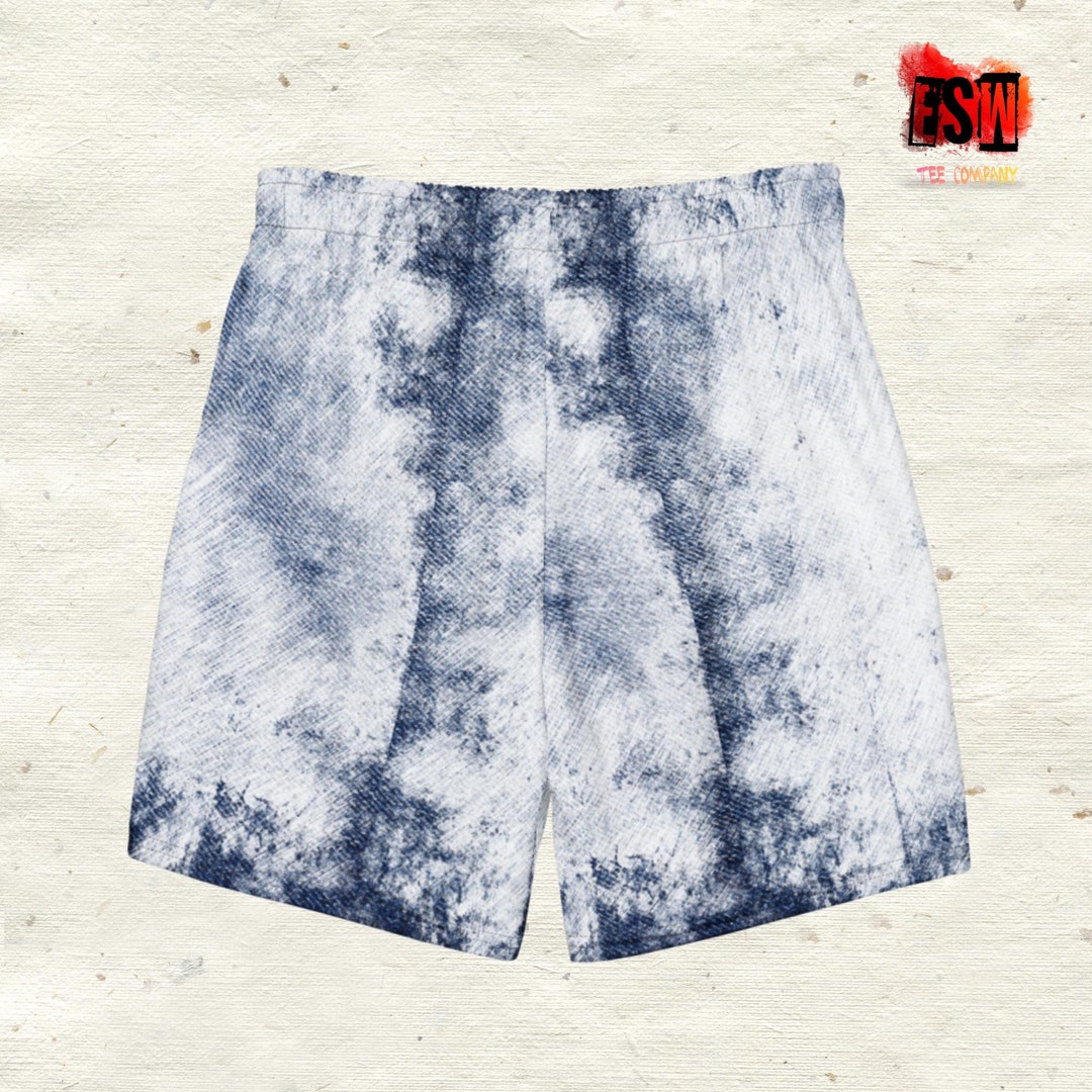 Denim Men's Swim Trunks - Etsy