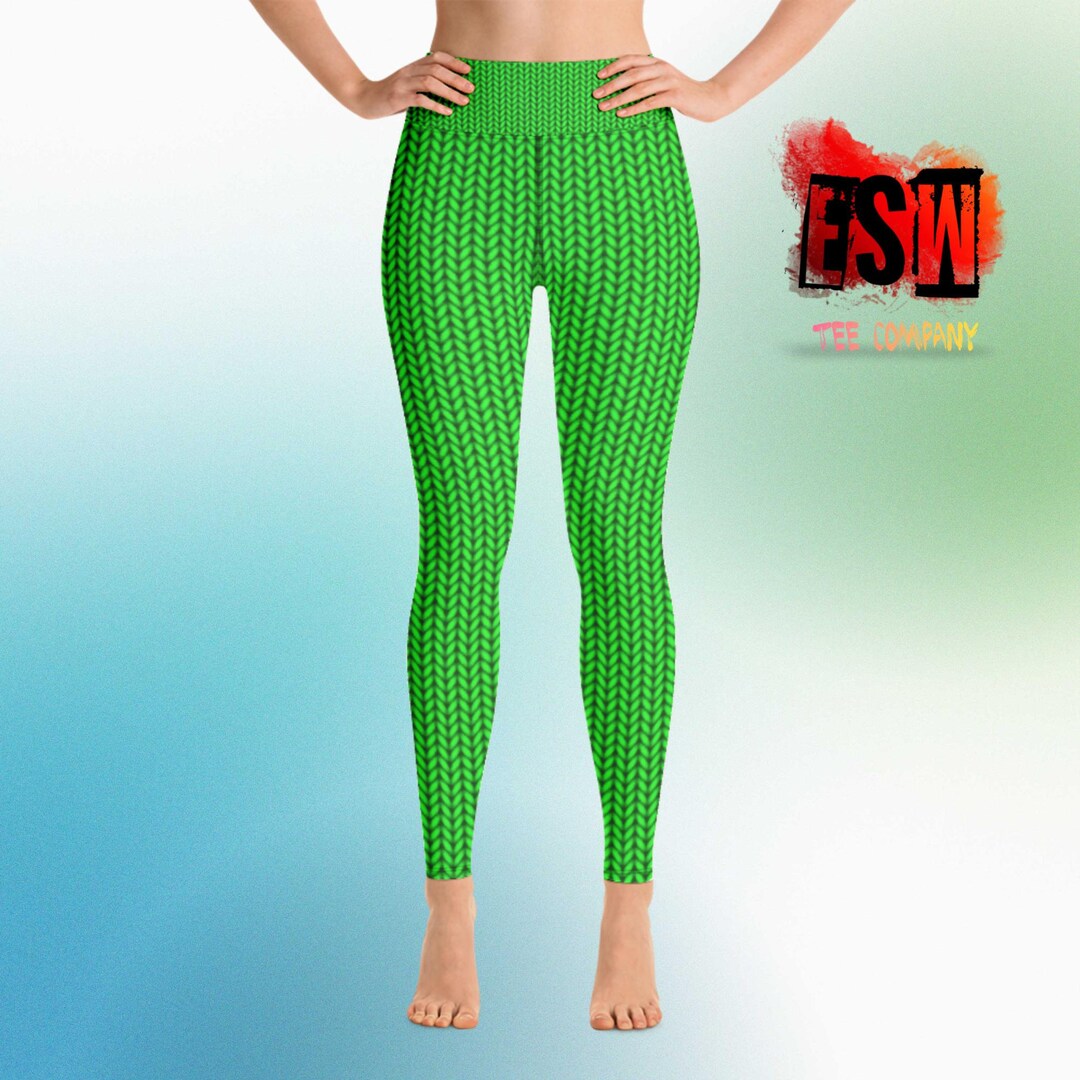 Kelly Green Women's Yoga Leggings Women's Activewear - Etsy