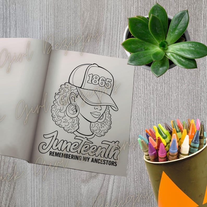 Juneteenth Black History Coloring Pages: Printable Bundle (PNG, PDF) - Etsy