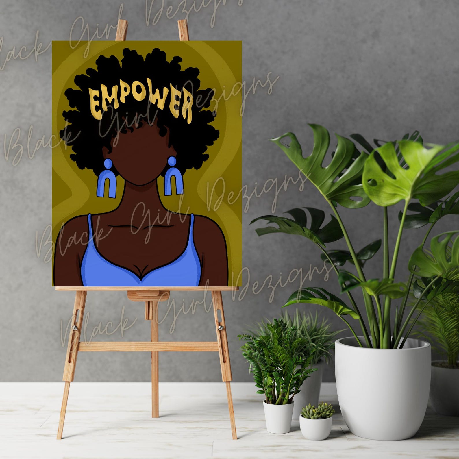 Empower Self Love Paint and Sip and Coloring Page for Adults, Kids ...