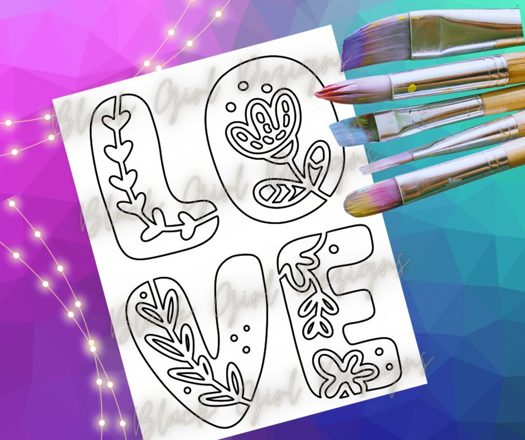 Valentines Day love Paint and Sip Pre-drawn PNG Image, Valentines Day ...