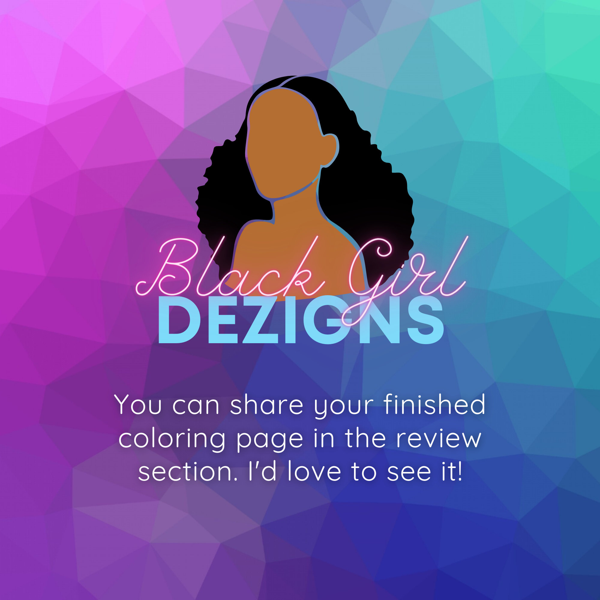 African American Girl With Locs Coloring Page (PNG, PDF) - Etsy