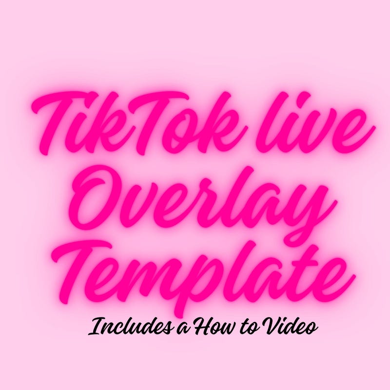 Tiktok Live Templates - Etsy