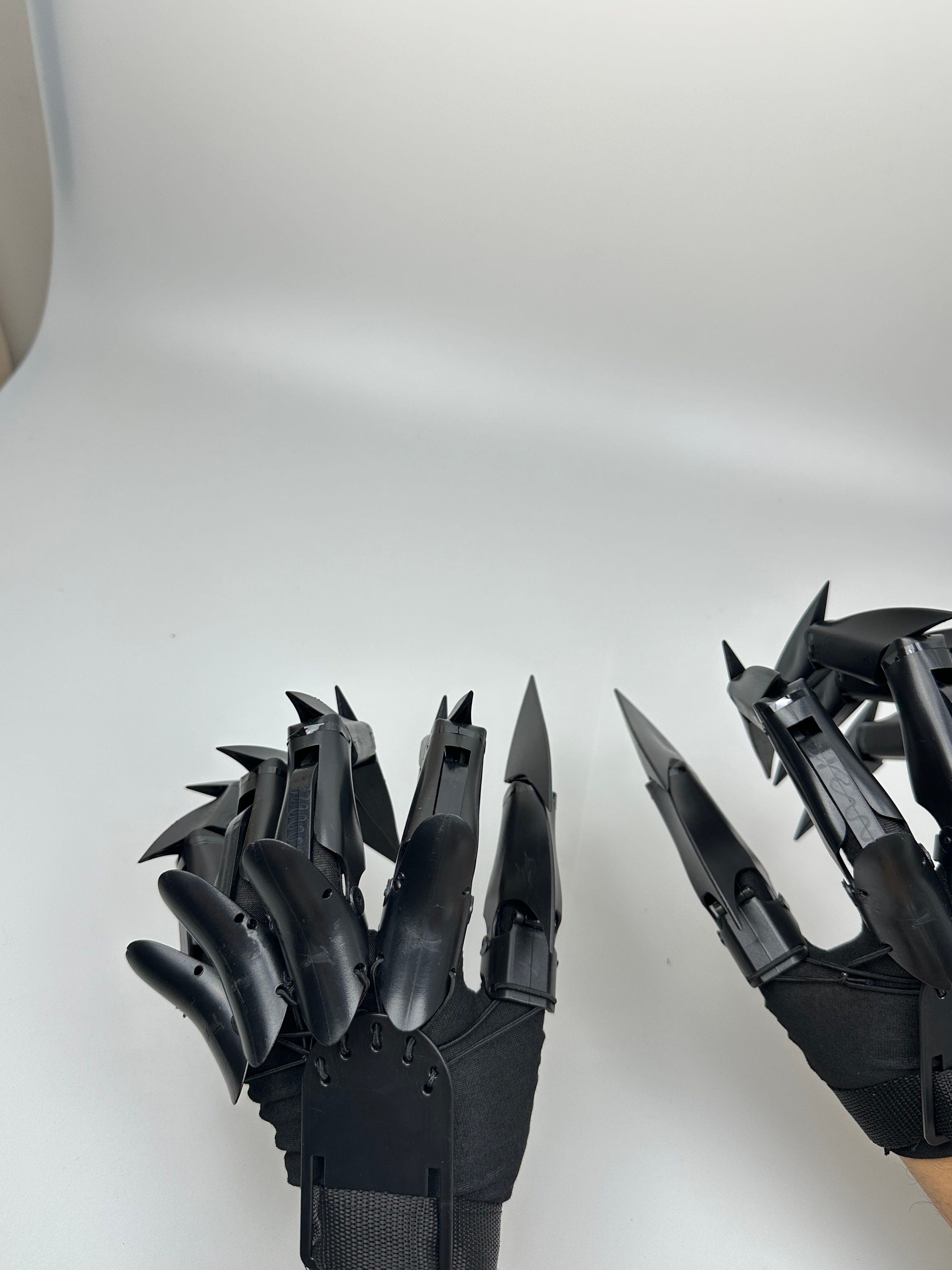 Halloween Party Mechanical Robot Gloves Black Technology Gloves ...