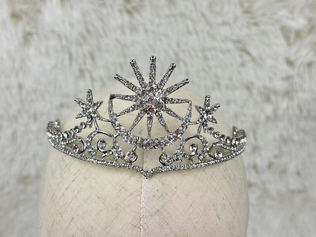 Acotar-style Crown, Star Tiaras, Art Nouveau Moon and Star Tiara ...