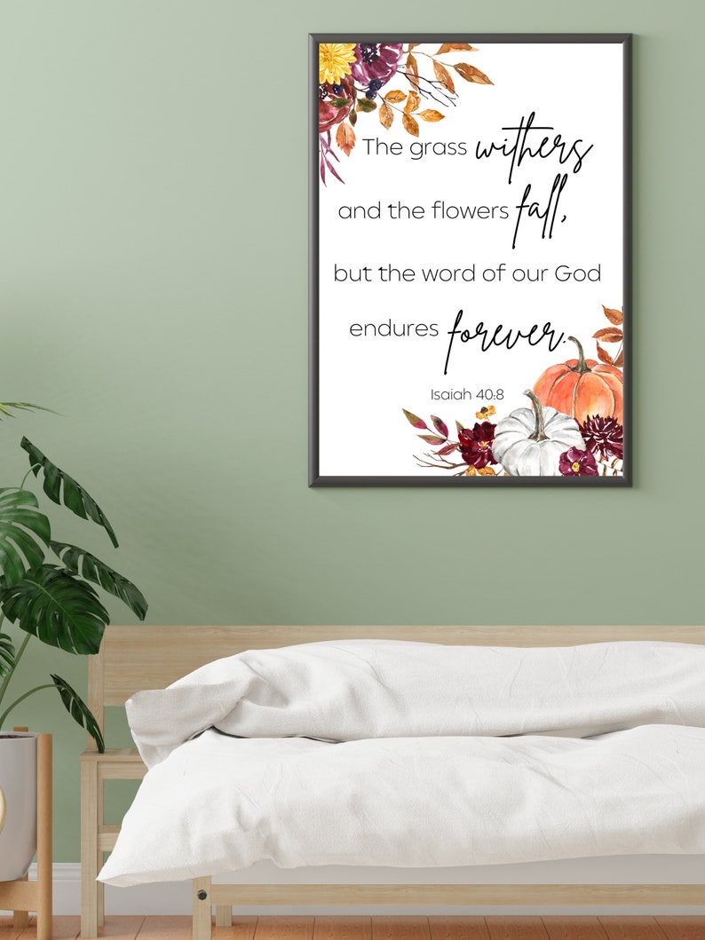 Fall Scripture Print - Etsy