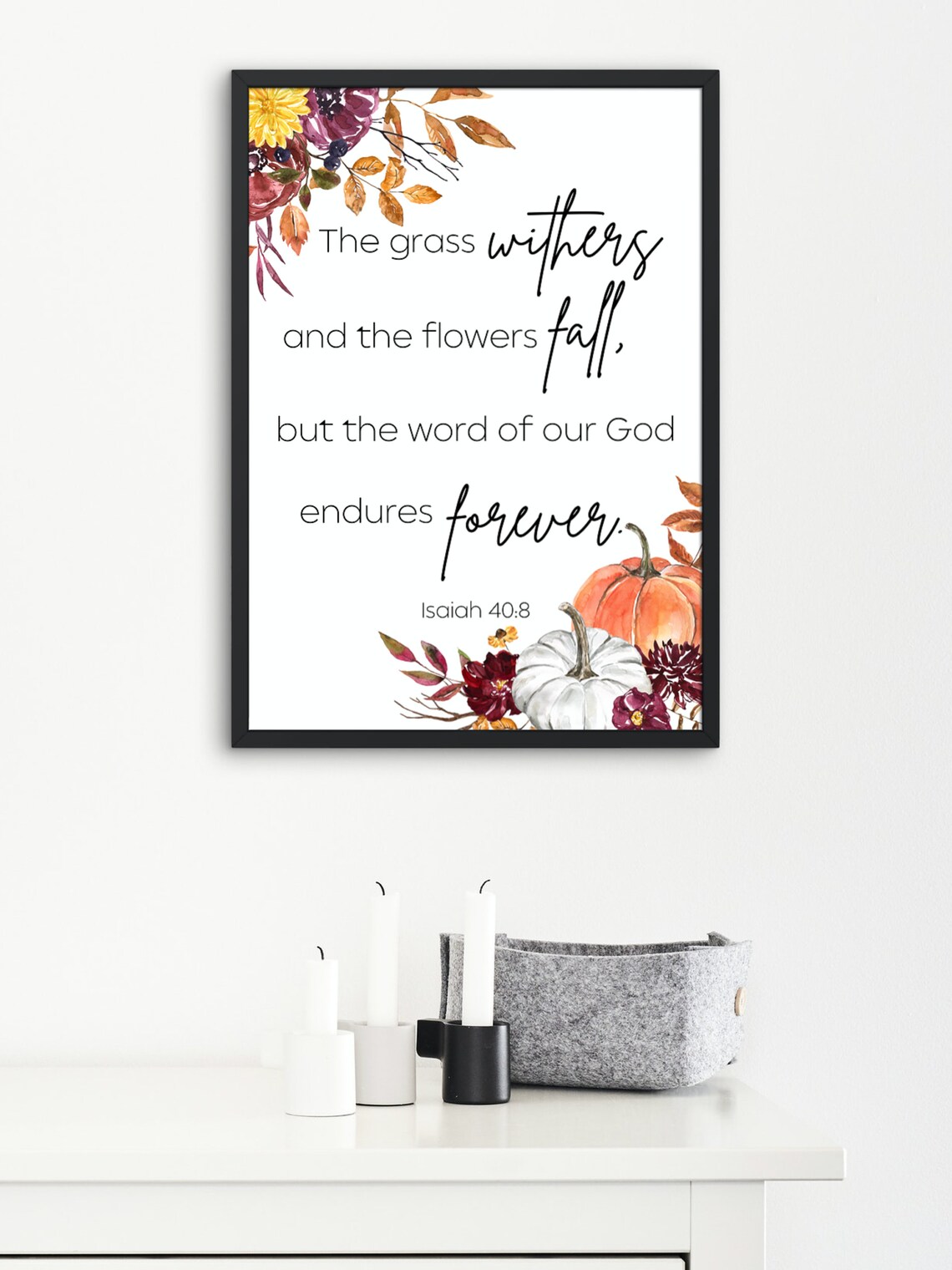 Fall Scripture Print - Etsy
