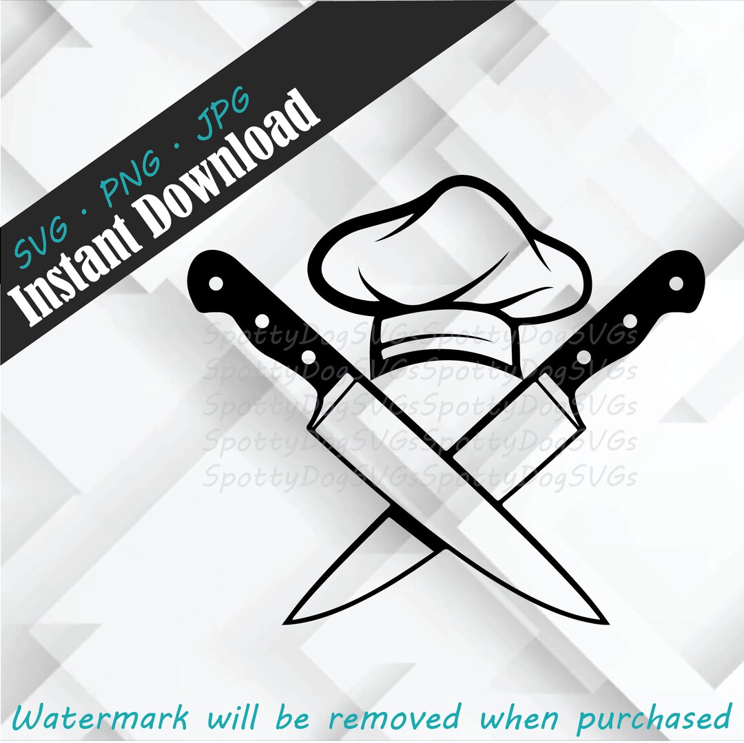 Instant Download, Png, SVG DOWNLOAD Chef, Kitchen, Chef Knife, Knives ...