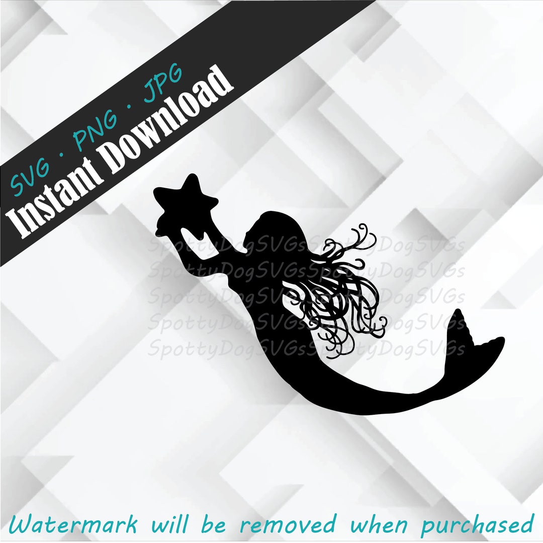 Instant Download, Png, SVG DOWNLOAD Mermaid Download, Ocean, Seahorse ...