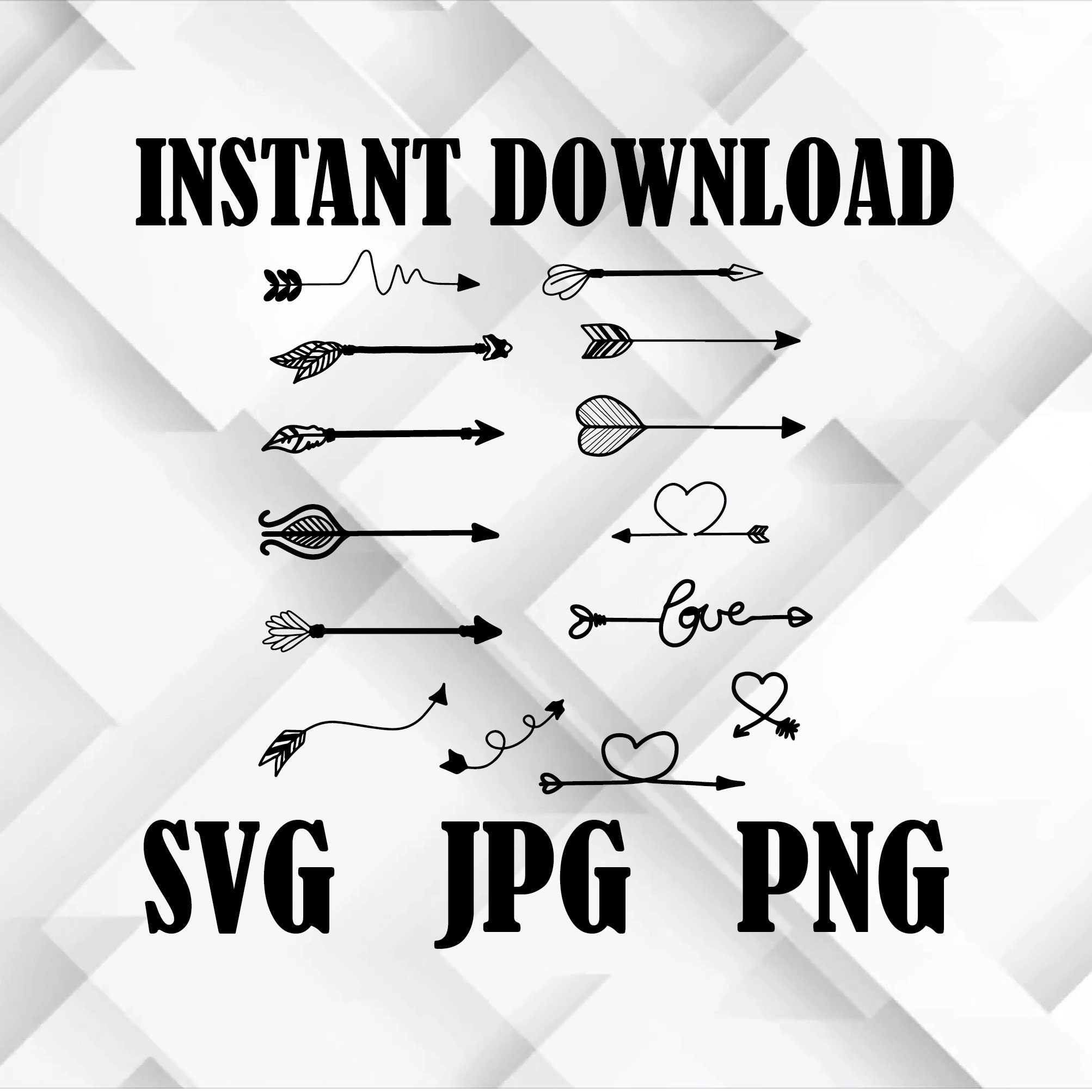 Instant Download, Png, SVG DOWNLOAD Arrow Bundle, Arrows, Arrow SVG - Etsy