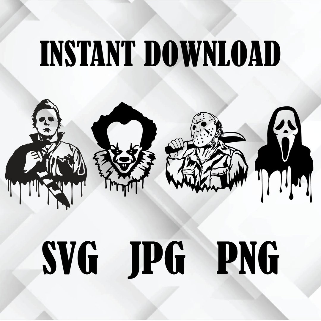Instant Download, Png, SVG DOWNLOAD Horror Films Halloween ...
