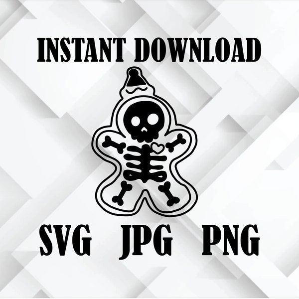 Gingerbread Skeleton - Etsy