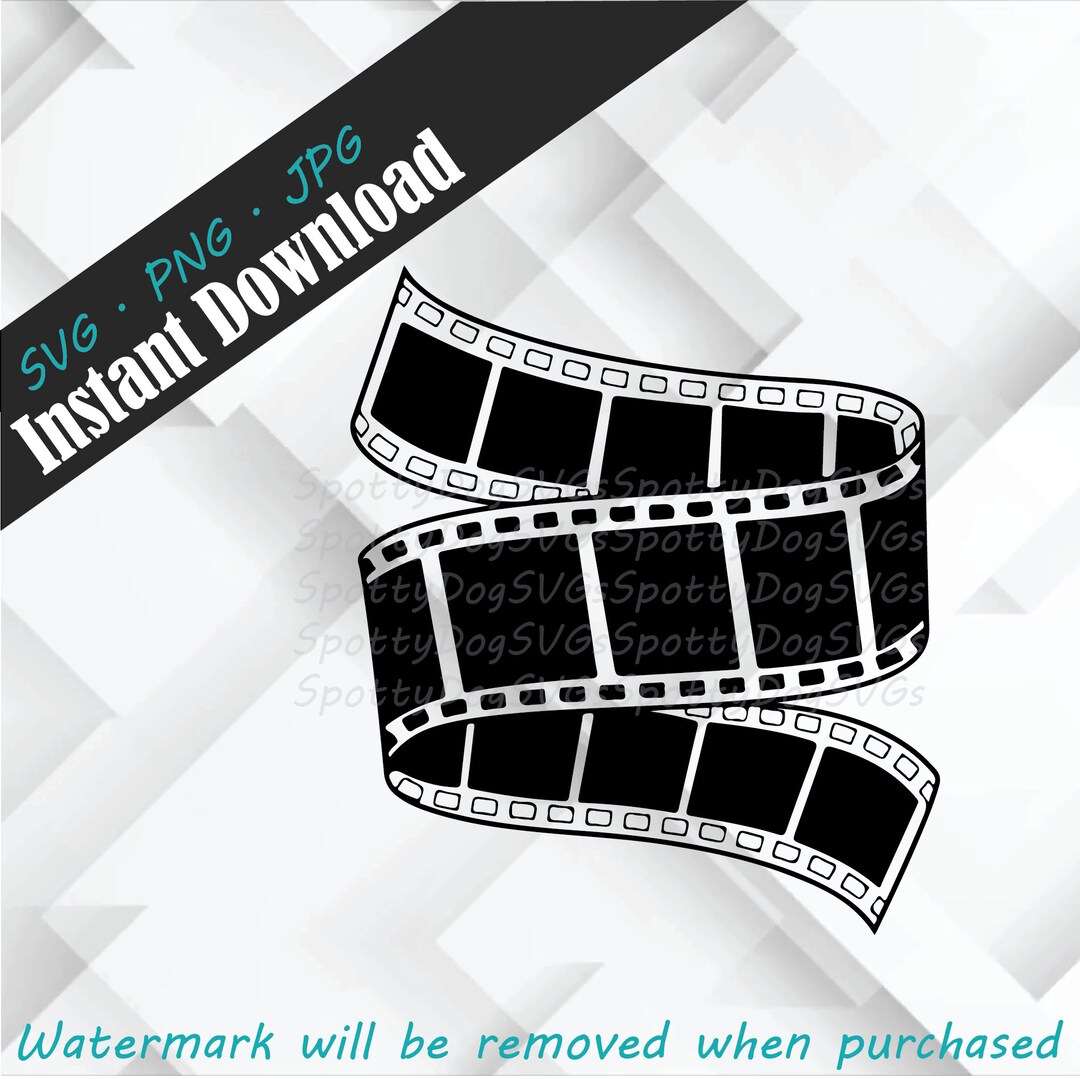 Instant Download, Png, SVG DOWNLOAD -- Film, Film Reel, Movies, Movie ...