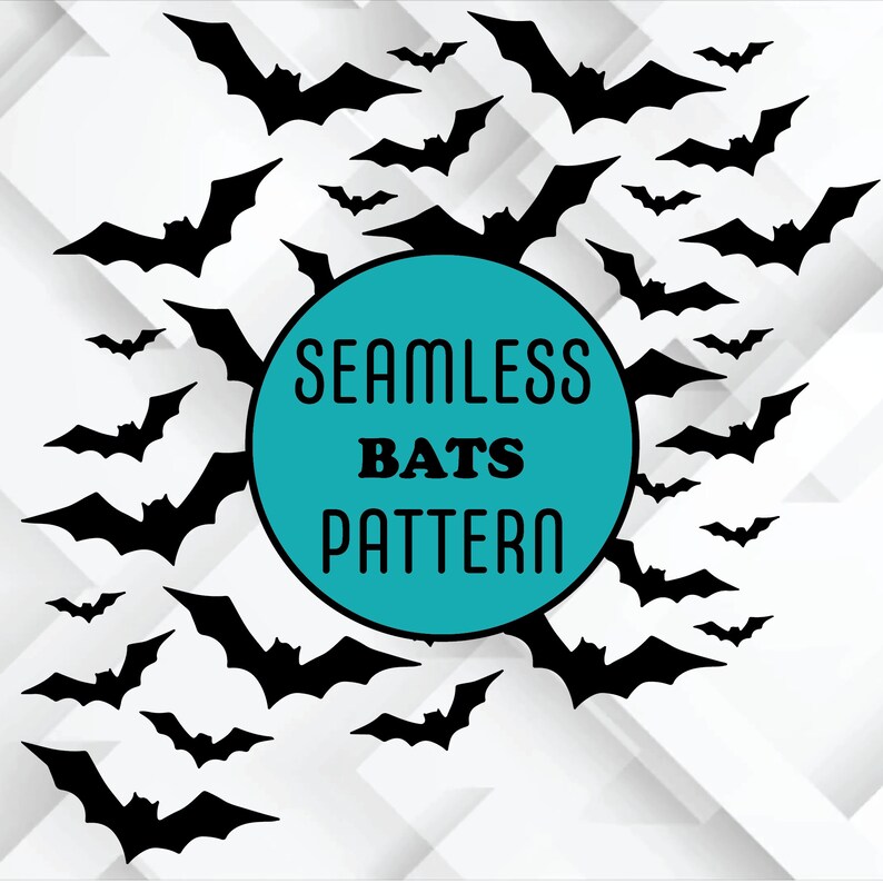 Instant Download, Png, SVG DOWNLOAD Pattern, Seamless, Bats - Etsy