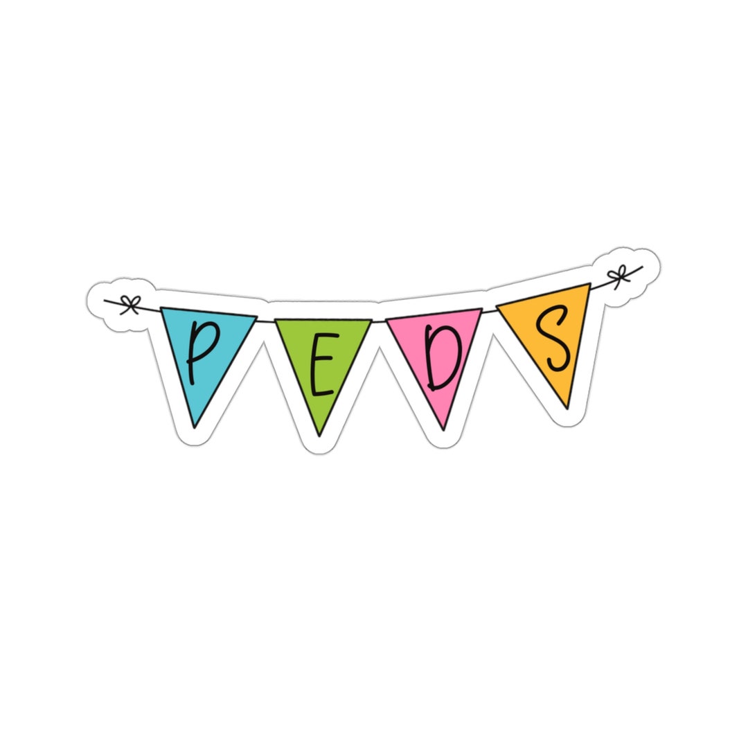 Pediatric Nurse Sticker Pediatric Banner Sticker Pediatrics - Etsy