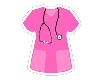 Scrub Top Sticker for Water Bottle - Etsy