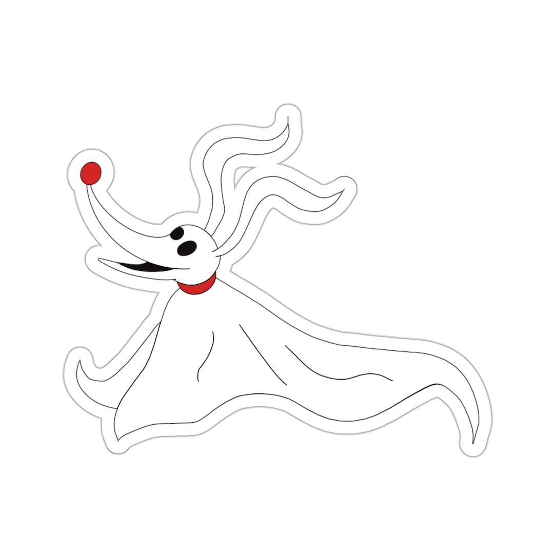 Zero Sticker Nightmare Before Christmas Kiss-cut Sticker - Etsy