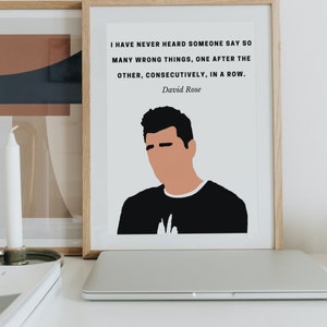 Schitt's Creek - David Rose Quote - Etsy