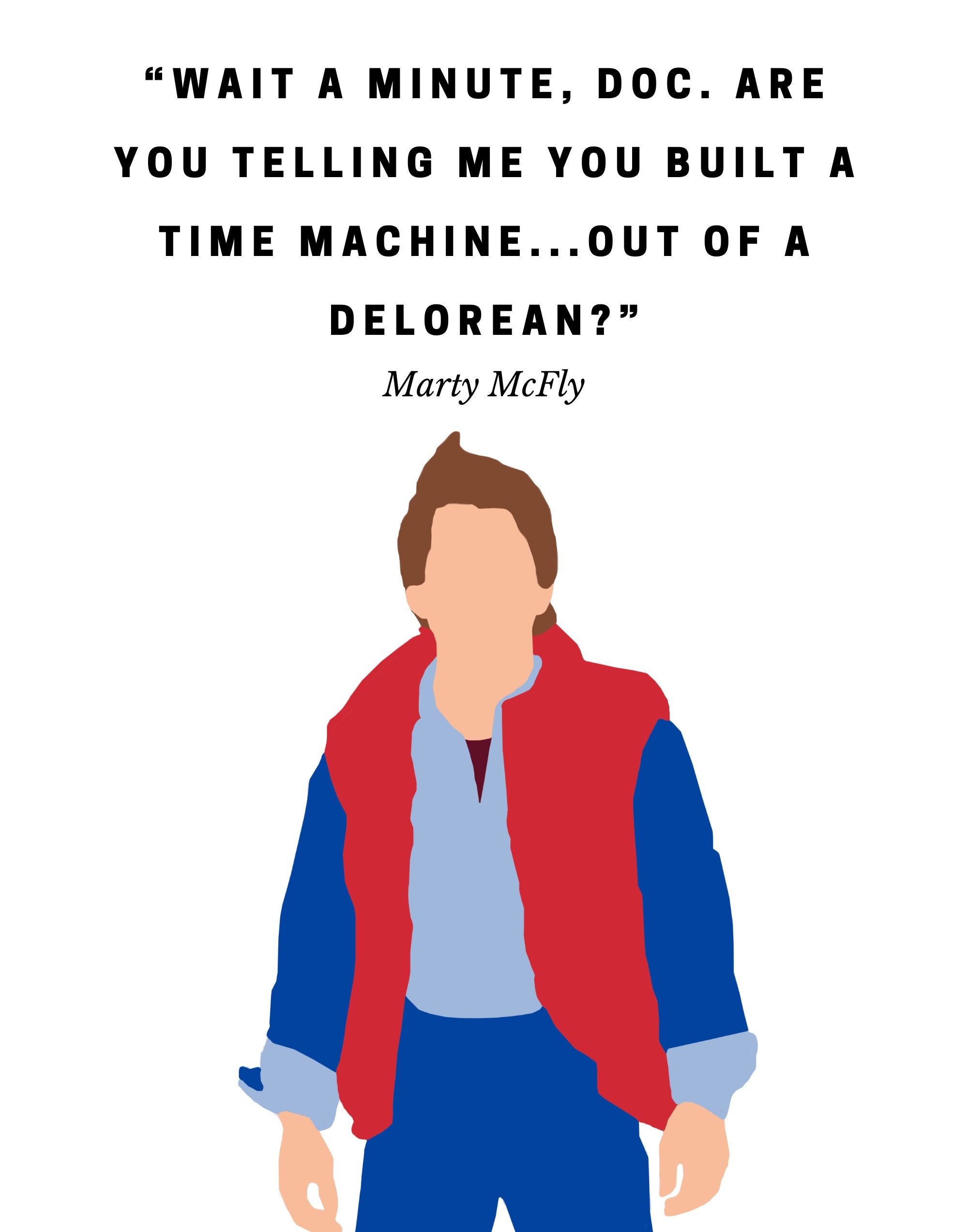 Back to the Future - Marty Quote - Etsy