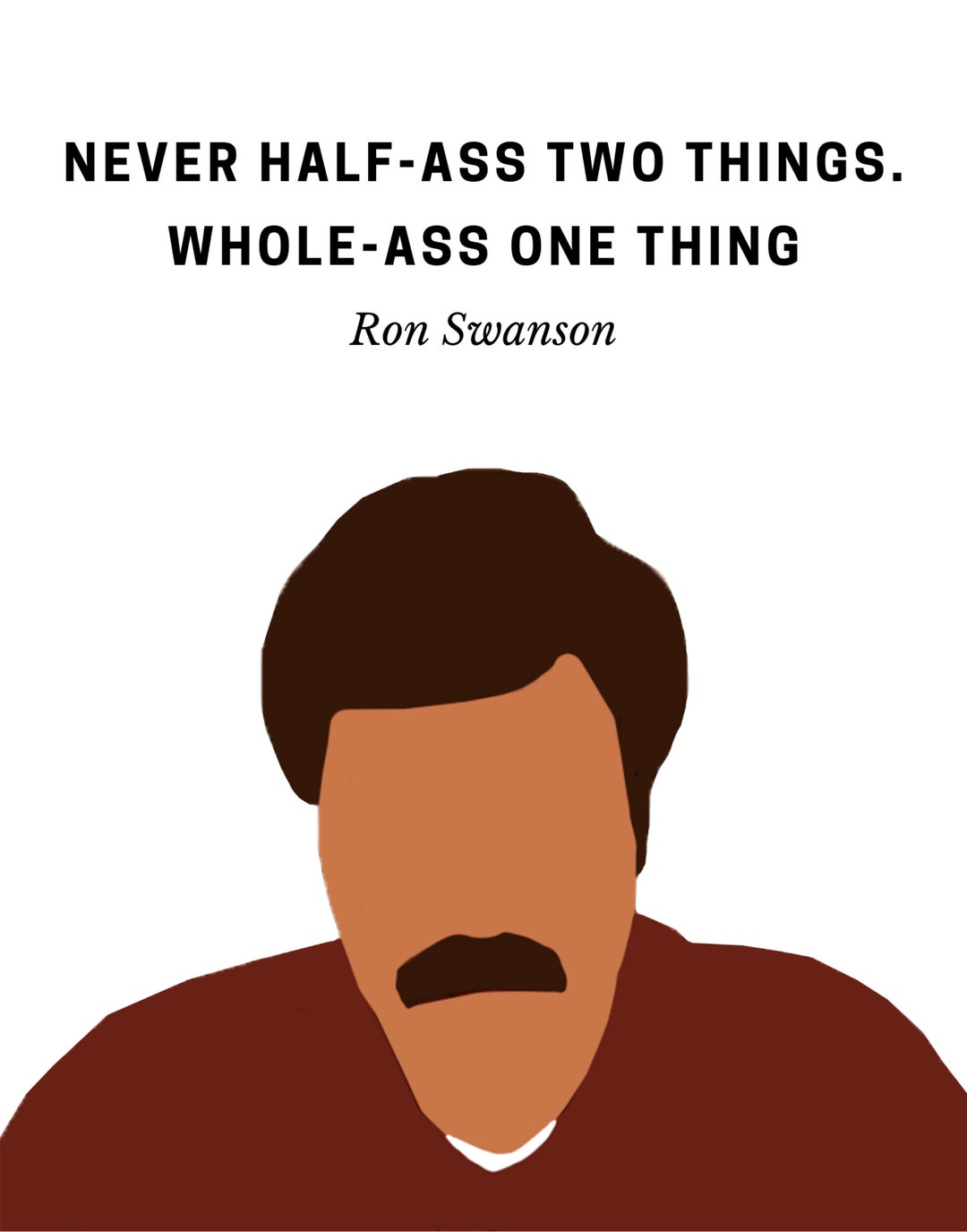 Parks & Recreation - Ron Swanson Quote - Etsy