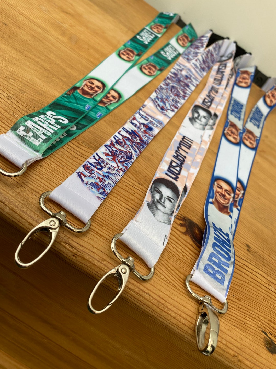 Personalised Football Player Lanyards - Etsy UK