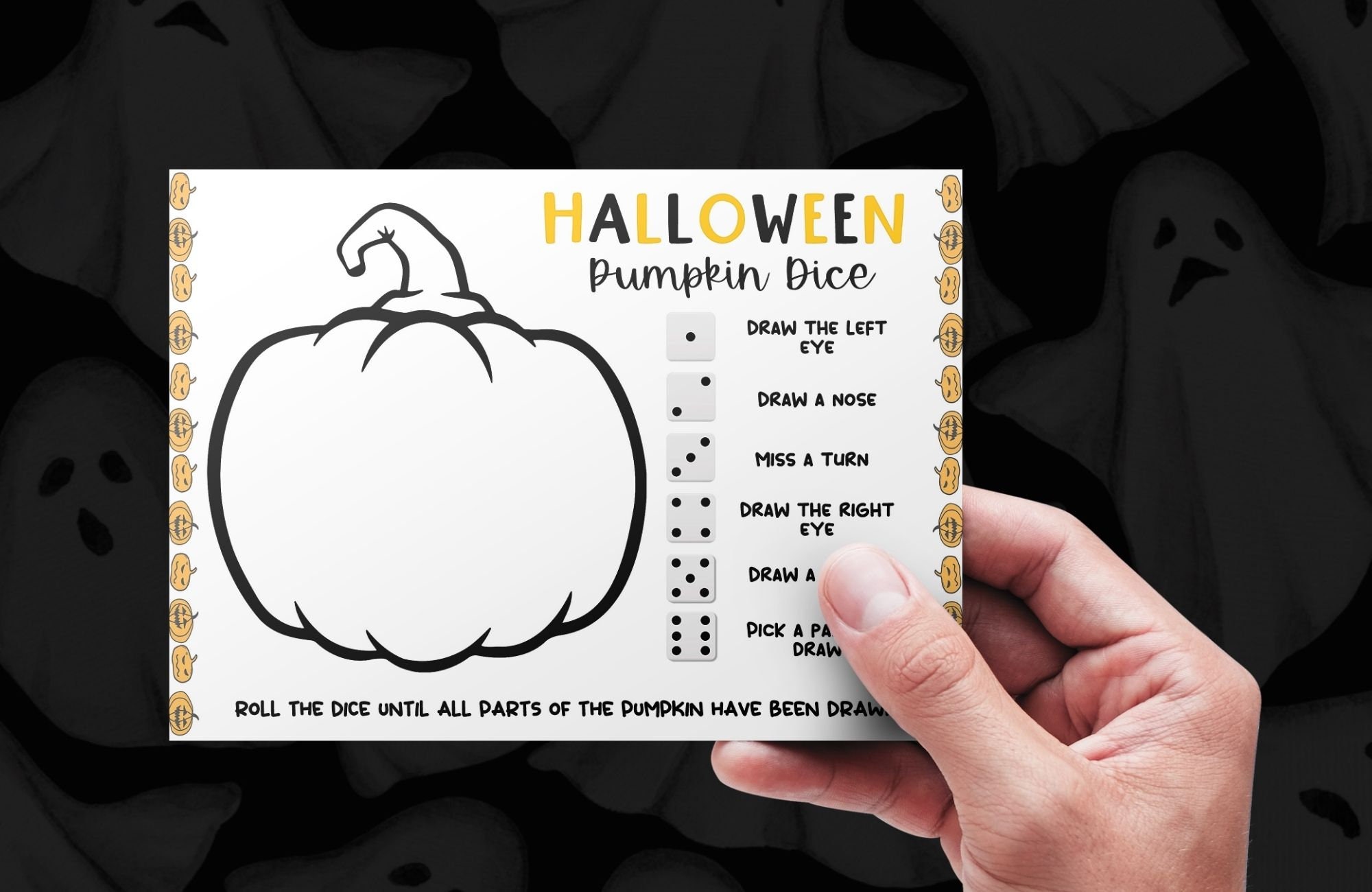 HALLOWEEN BUNDLE Printable Games, Match the Phobia, Pumpkin Dice ...