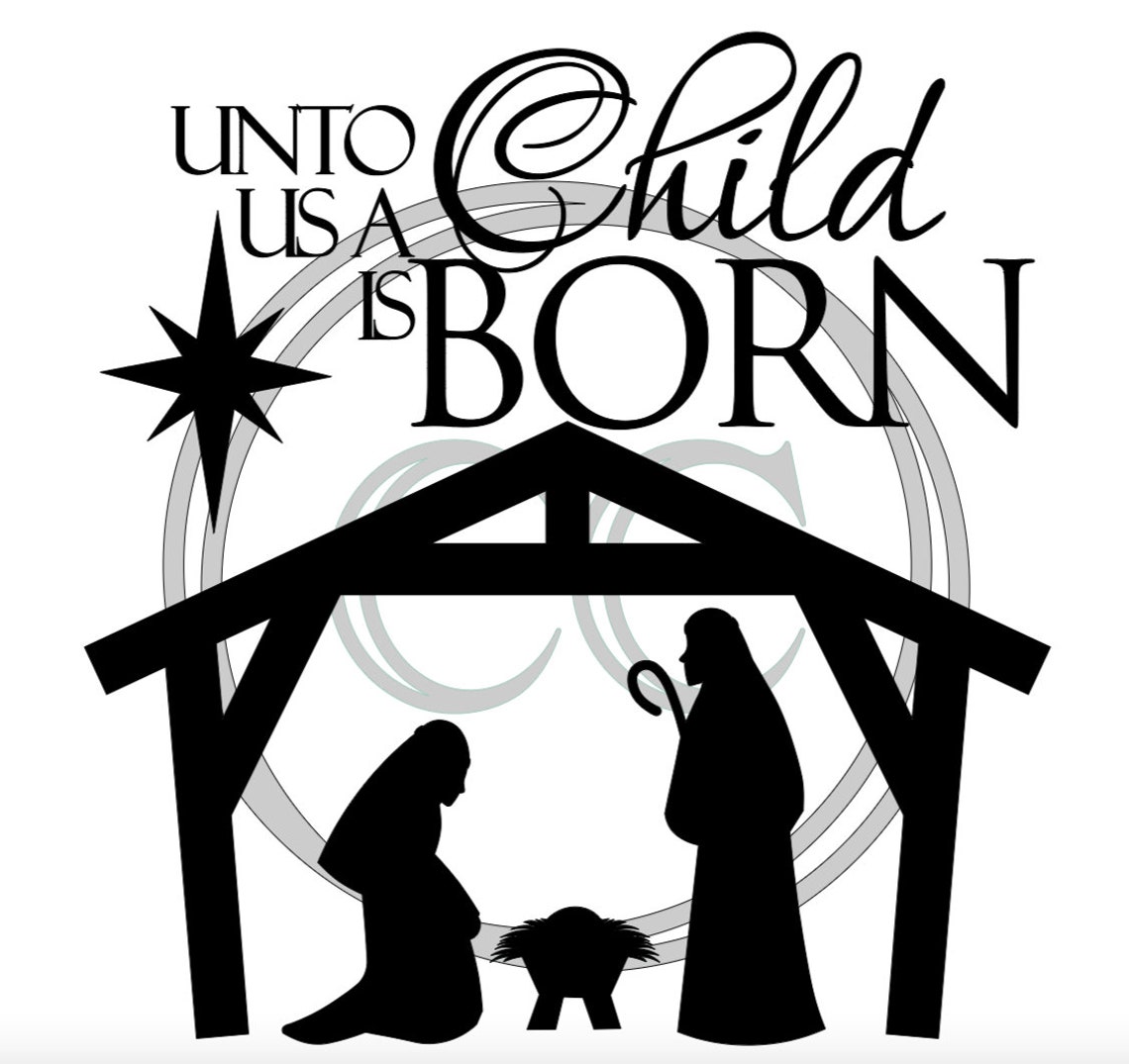 Unto Us a Child is Born SVG - Etsy
