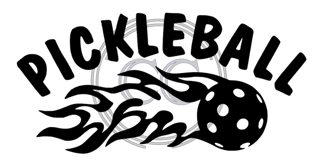 Pickleball on Fire SVG - Etsy