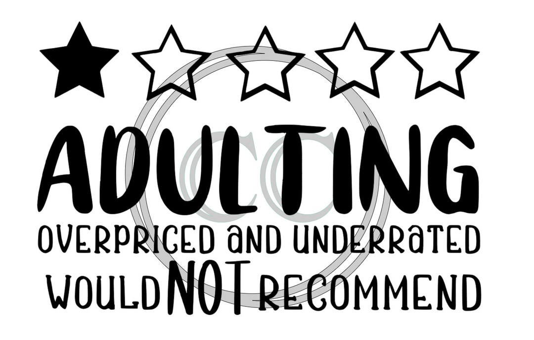 Adulting SVG - Etsy