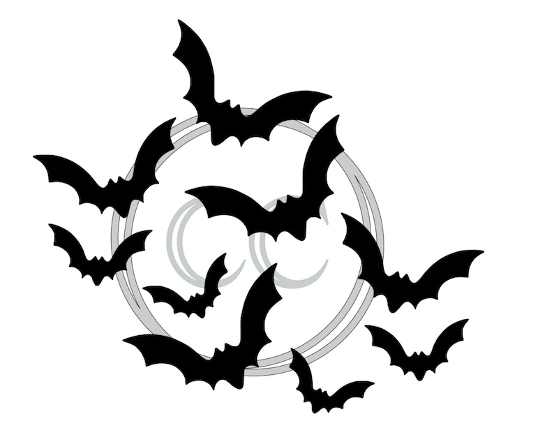 Flying Bats SVG - Etsy