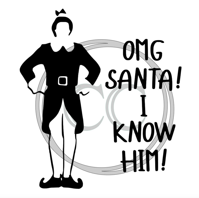 OMG Santa! I Know Him! SVG - Etsy
